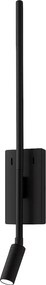 Nástěnné svítidlo Torch, 1x černé kovové stínítko + 1x LED 3w, b