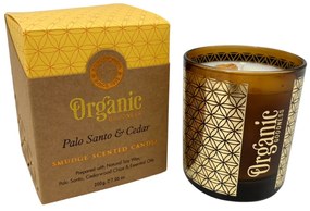 Song of India Vonná svíčka Organic Goodness 200 g Palo Santo a cedr