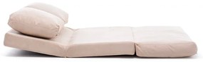 Designová rozkládací pohovka Wandella 120 cm krémová