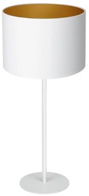 Stolní lampa ARDEN 1xE27/60W/230V pr. 25 cm bílá/zlatá