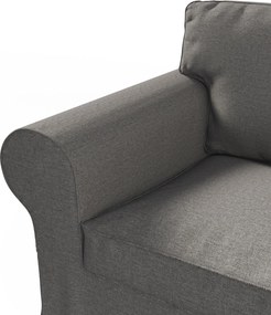 Potah na křeslo IKEA Ektorp barva šedá látka pletený vzor