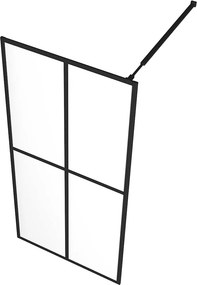 Zástěna do průchozí sprchy čiré tvrzené sklo 90 x 195 cm 145680