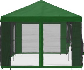Zahradní altán se stěnami 6 x 3 m Zelená Polyester a ocel 3376023