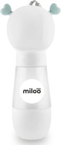 MilooPets Cestovní láhev a miska 2v1 pro psy Amore Duo bílá (350ml + 180ml)