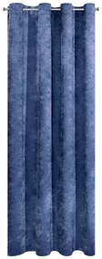 ZATEMŇOVACÍ ZÁVĚS NA KROUŽCÍCH ANISA 140X250 CM NÁMOŘNICKÁ MODRÁ