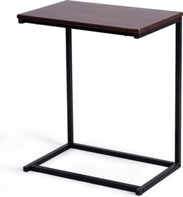 Costway Odkládací stolek pod notebook pod počítač kov + dřevo káva
