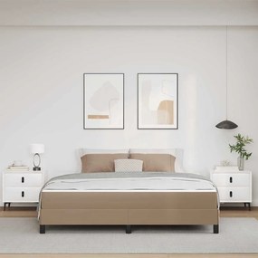 Rám postele s matrací Cappuccino 180 x 200 cm textil 3398647