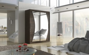 ADRK Furniture Skříň posuvná se zrcadlem MODESTO 150