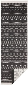 NORTHRUGS - Hanse Home koberce Kusový koberec Twin Supreme 103438 Kuba black creme – na ven i na doma - 80x250 cm