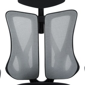 Ergonomická kancelářská židle E-racer VANTOR - šedá síťovina