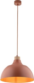 TK Lighting Terakotový závěsný lustr Cap pro žárovku E27 TK6927