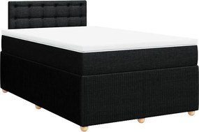 Box spring postel s matrací černá 120x190 cm textil 3289711