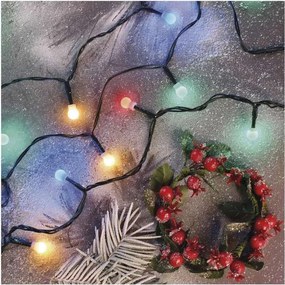 EMOS LED venkovní řetěz - kuličky 20m, multicolor, časovač D5AM23
