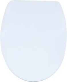 MSV WC prkénko bílé / Duroplast Thermodur / Soft close / Nerezové pant