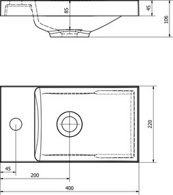 Sapho Koupelnový set LATUS X 40 dub alabama strip KSET-078