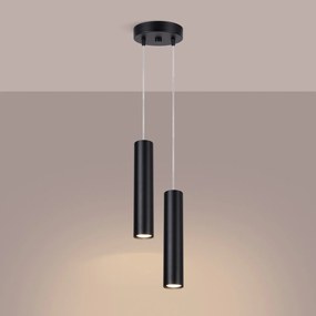 Sollux Lighting Závěsná lampa LAGOS 2P černá