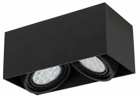 Minimalistické bodové svítidlo Cardi 2 černá