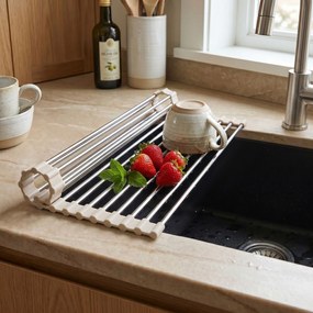 Rolovací odkapávač na dřez REA P12298B, béžový
