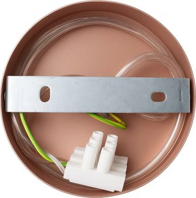 Nástěnné svítidlo Capital, 1x kovové stínítko v barvě růžové zlato, (fi 21cm), rg