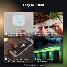 LED RGBW Stmívatelný pásek Philips Hue Outdoor Strip LED/40W 5m IP67