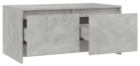 Konferenční stolek betonově šedý 90 x 50 x 41,5 cm dřevotříska - Default Title