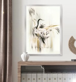 Exkluzivní obraz jeřábů do prémiových interiérů Tanečník 2, Série Londýn Premium | autorka Anna Borkowska