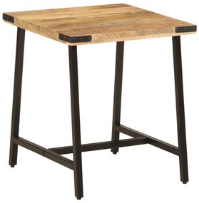 Odkládací stolek 45 x 45 x 50 cm masivní mangovník a železo - Default Title