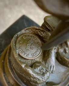 Bronzová socha justice spravedlnost