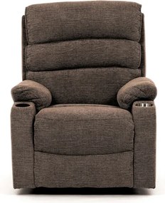 Polohovací křeslo béžové, elektrické TV-S8348 CRM2