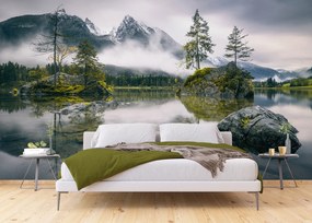 Fototapeta na míru Jezero u Hory Hochkalter | Vliesová fototapeta na zed' | DFTNXXL3013