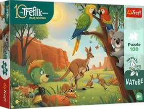 TREFL Puzzle Treflíci Inspired By Nature: Koaly a klokani / 100 dílků