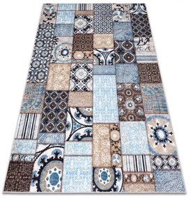 Dywany Luszczow Dětský kusový koberec MIRO 51913.802 pratelný  Patchwork protiskluz, modrý / hnědá Rozměr koberce: 200 x 290 cm
