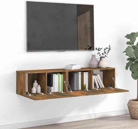 vidaXL 2dílný set TV skříněk dřevotříska [3079120] Barva: kouřový dub