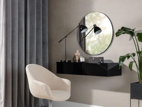GAB Zrcadlo NAVANO 70 cm, Černý lesk