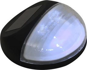 Zahradní nástěnné solární lampy LED 24 ks kulaté černé 277139