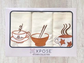 XPOSE® Kuchyňské utěrky TEA - dárkové balení 3 ks 45x70 cm