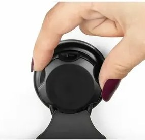 Compactor Bestlock Black Držák s koupelnovou stěrkou s přísavkou černá