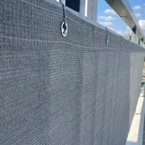 Balkónová zástěna Ral 1x7 m šedá