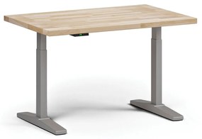 Výškově nastavitelný pracovní stůl  do dílny, elektrický, 1500 x 800 x 690-1340 mm, šedá podnož