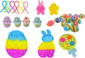 LEAN Toys Sada velikonočních hraček Fidget Toys – velikonoční vajíčka – dekorace