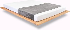 Postel Flat z masivního dřeva Ořech 180x200