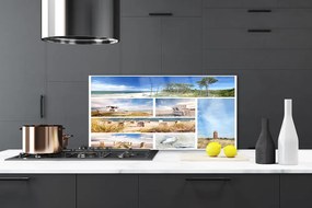 Kuchyňský skleněný panel Moře Krajina 140x70 cm