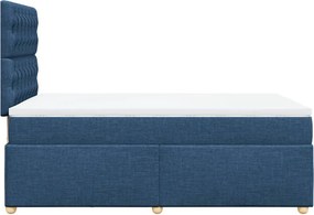 Box spring postel s matrací modrá 120x200 cm textil 3291260