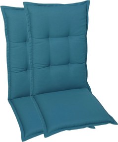 Go-De Textil Sada zahradních podsedáků Uni (vysoká opěrka, 2 kusy, petrolejová)
