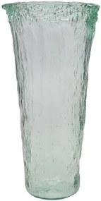 San Miguel VIDRIOS SAN MIGUEL !RECYCLED GLASS! Váza z recyklovaného skla "PANDORA "AUTHENTIC", průhledná , 25 x 50 cm