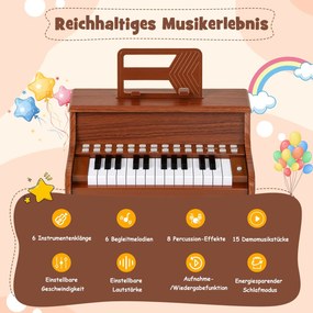 Costway 25 Keys Mini Digital Piano Dětské elektrické piano