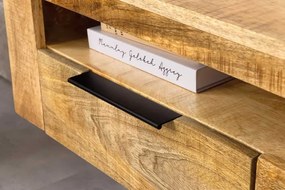 Designový závěsný TV stolek Thunder 160 cm mango