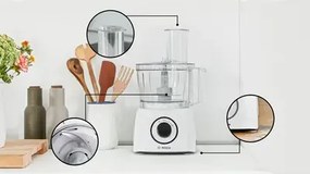 BOSCH MCM3230W MultiTalent 3 bílá / Kuchyňský robot / 800 W / 2,3 l mí