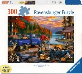 RAVENSBURGER Puzzle Západ slunce u jezera / 300 dílků / 70 x 50 cm