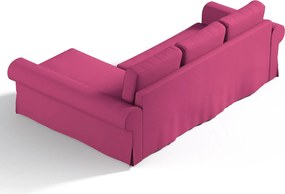 Potah na pohovku IKEA Backabro rozkládací se šezlongem barva růžová látka pletený vzor